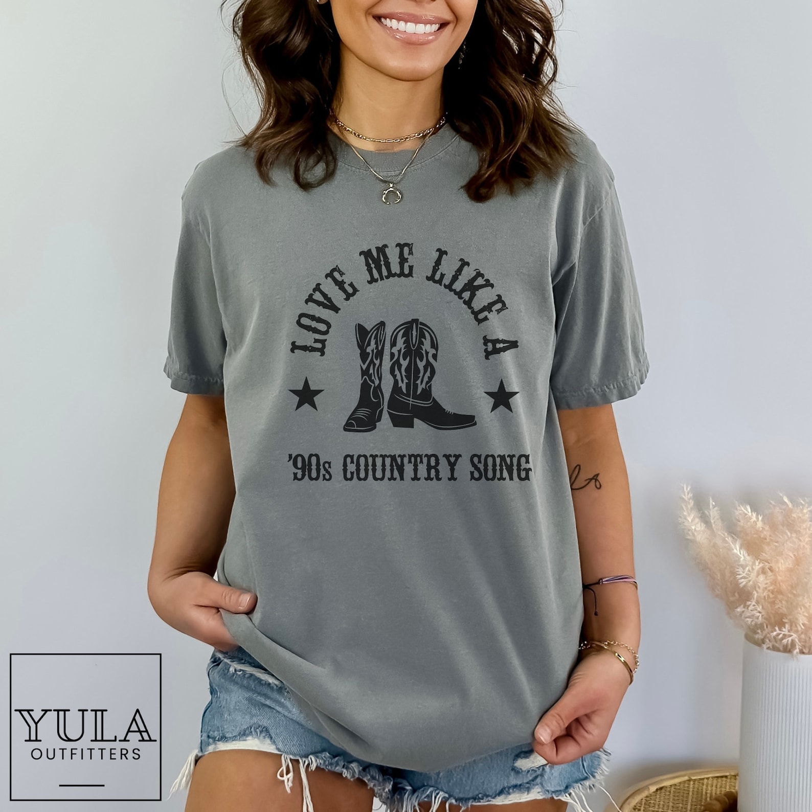 90s Country Music Shirt Vintage Western Graphic Tee Cowgirl Boots Shirt ...