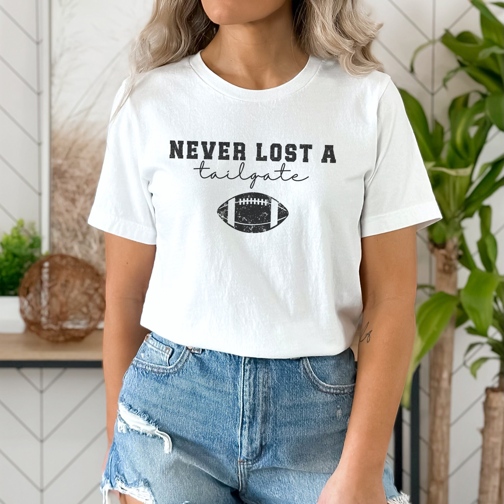 Tailgate Shirt Never Lost a Tailgate Football Tshirt Gameday Tee Tis the Season Football Party T ...