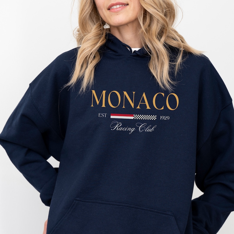 Monaco Hoodie Monaco Racing Club Hoodie Racing Lover Gift - Etsy