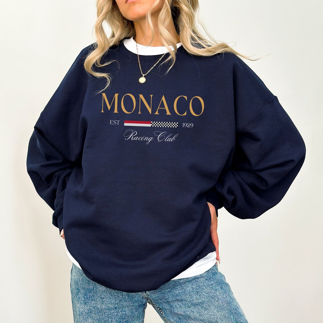 Monaco Sweatshirt Monaco Racing Club Crewneck Racing Lover Gift Sunday ...