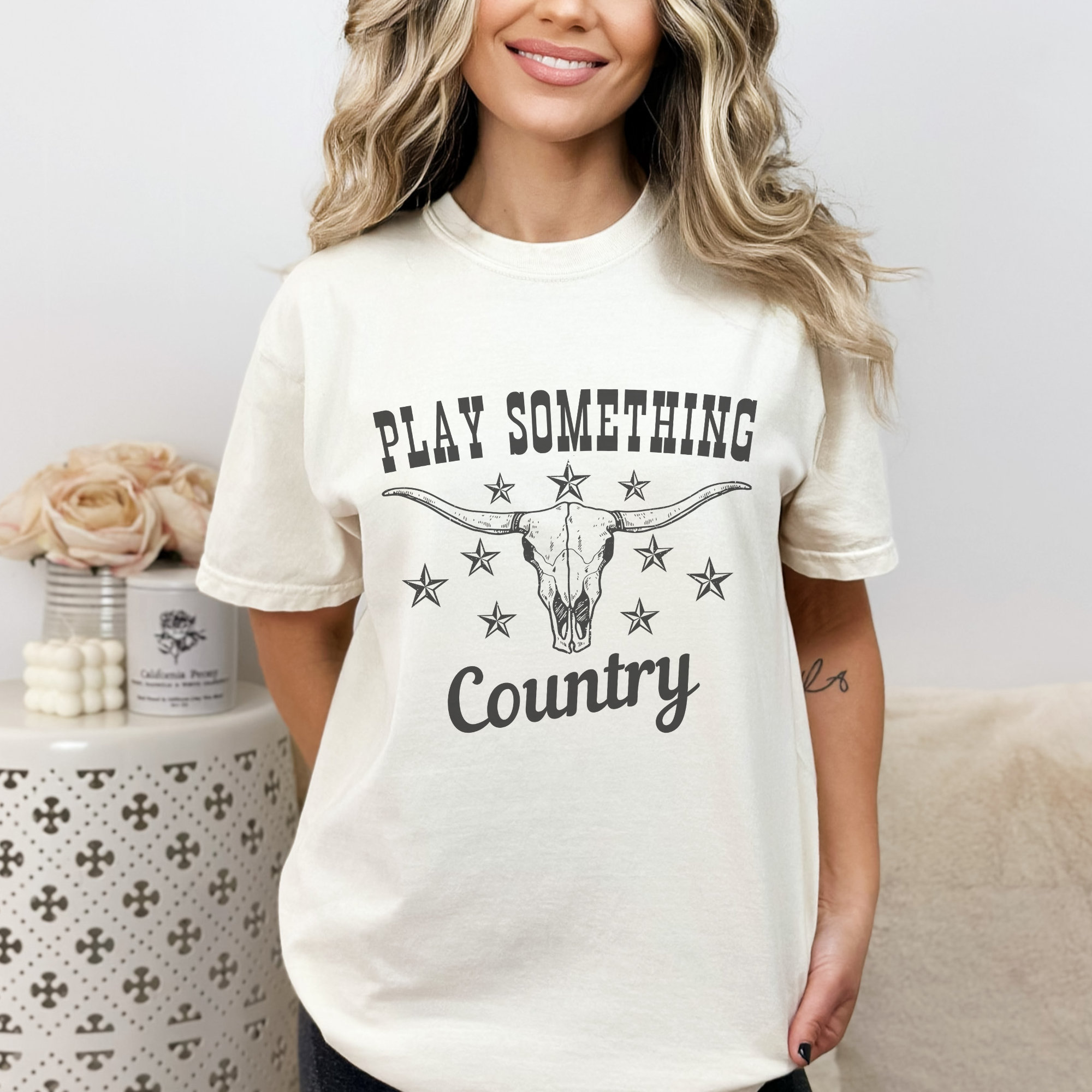 Western Graphic Tee Country Music Shirt Comfort Colors Shirt Play ...