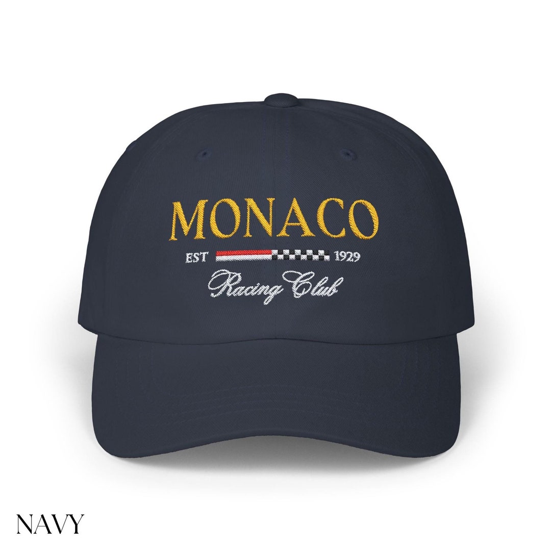 Monaco Hat Monaco Racing Club Dad Hat Embroidered Dad Hat Motorsport ...