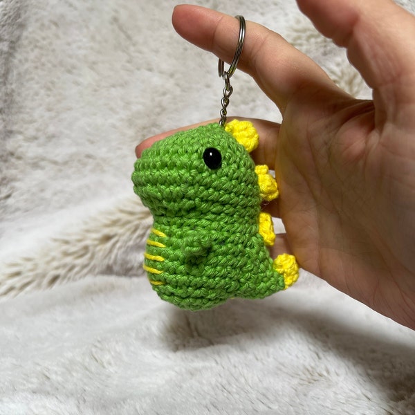 Dinosaur Keychain - Etsy