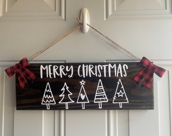 Merry Christmas Printable Sign - Etsy