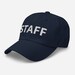 Staff Hat Worker Boss Manager Employee Costume Embroidered Cap Staff ...