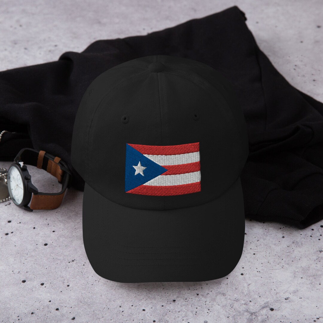 Puerto Rico Hat, Puerto Rican Flag Embroidered Baseball Cap, Puerto ...