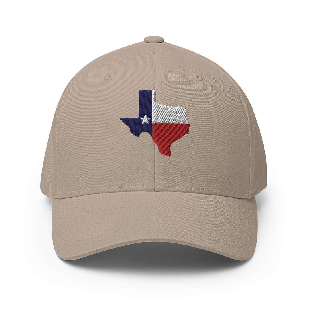 Texas Hat, Texas State Flag Outline Embroidered Minimalist Design ...