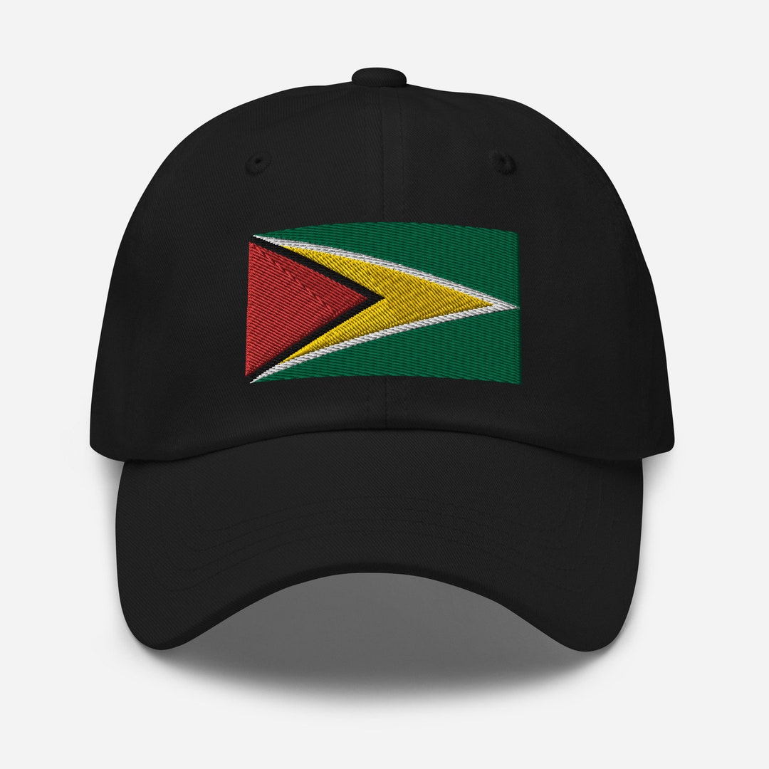 Guyana Hat, Guyanese Flag Embroidered Baseball Cap, Guyana Gifts ...