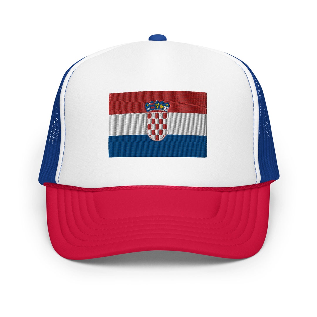 Croatia Flag Trucker Hat, Croatian Flag Baseball Cap, Croatia Soccer ...