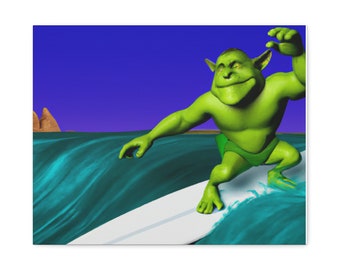 Shrek Surfing - Etsy