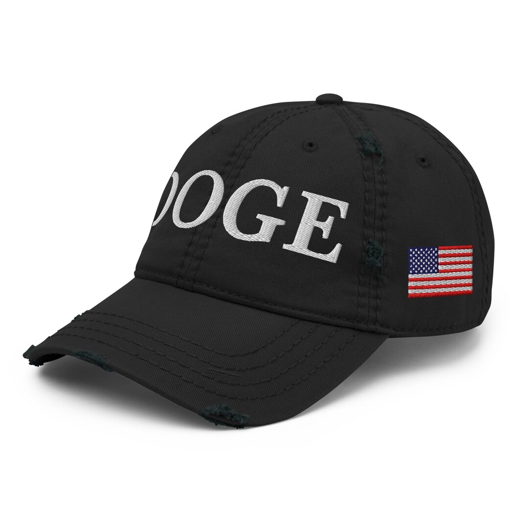 DOGE Hat, Department of Government Efficiency Embroidered Distressed ...