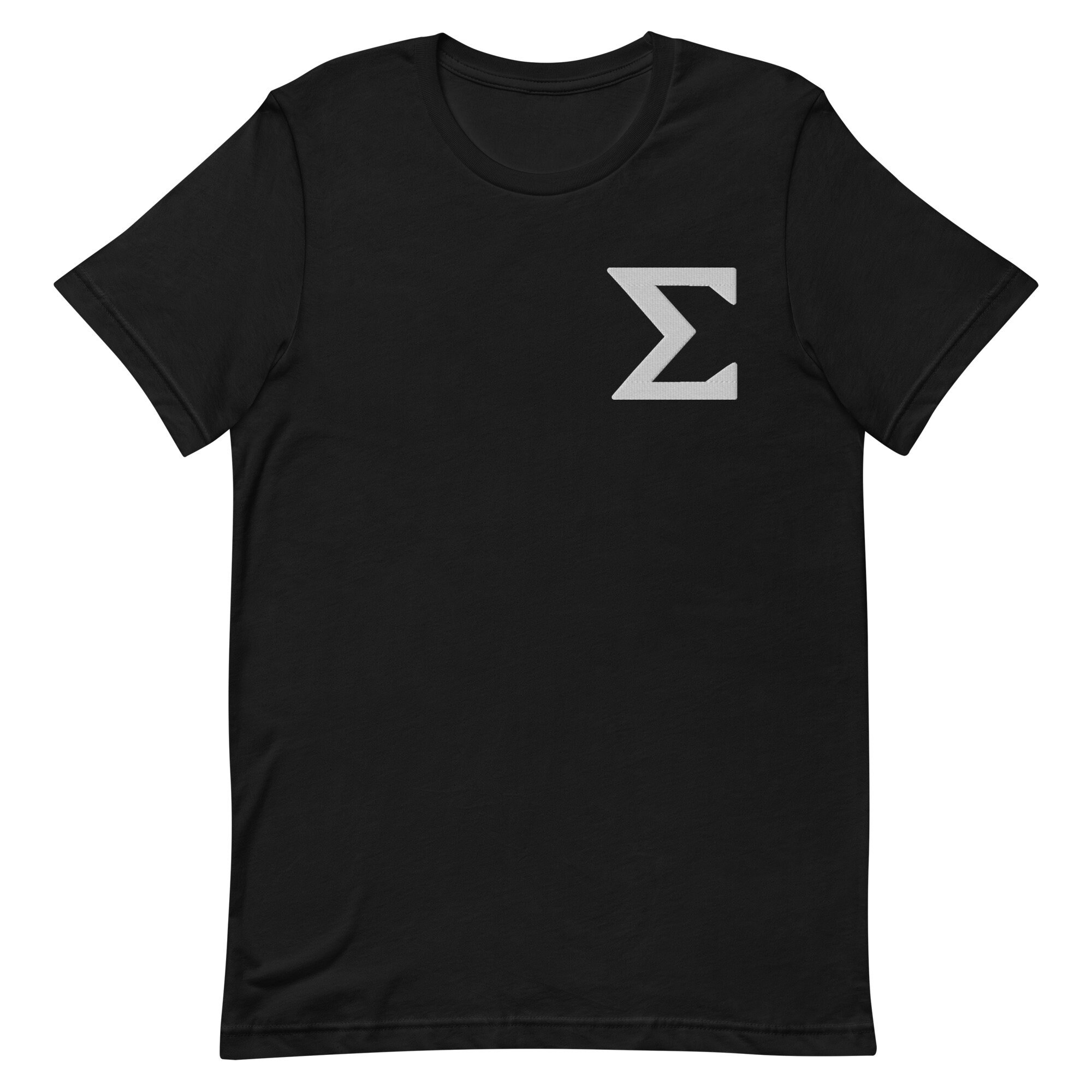 Sigma Shirt, Sigma Greek Letter Symbol Embroidered Tshirt, Sigma Gifts ...