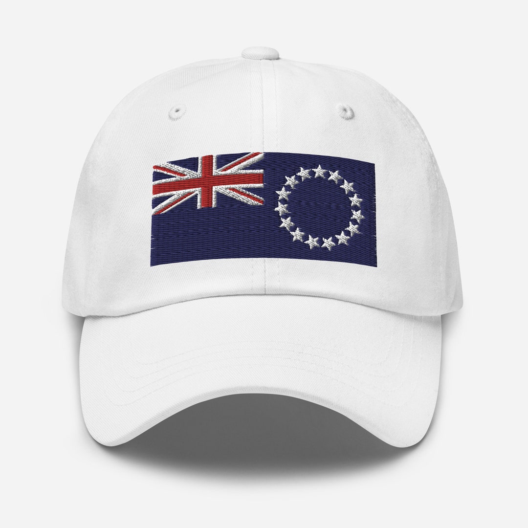 Cook Islands, Cook Islands Flag Embroidered Adjustable Dad Hat Baseball ...