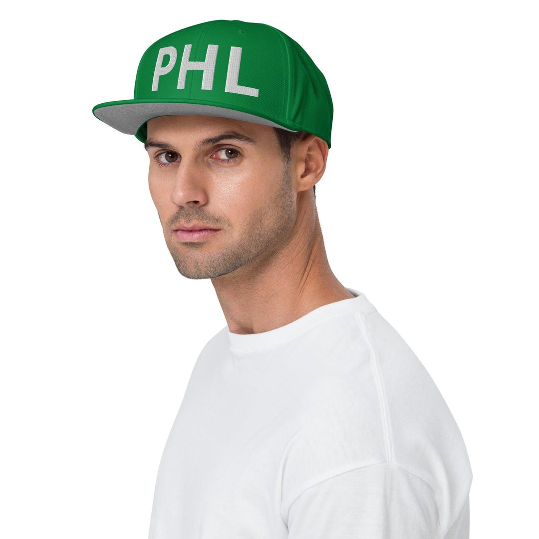 Philadelphia Hat, Philly PHL Airport Code Embroidered Structured Flat ...