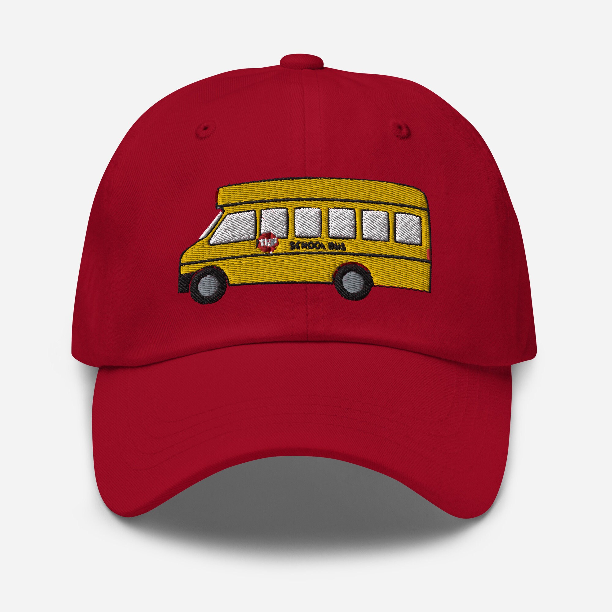 School Bus Hat Yellow School Bus Embroidered Baseball Cap - Etsy