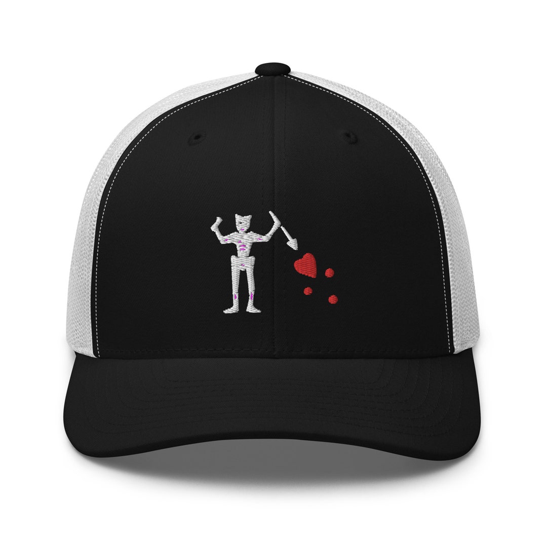 Buy Blackbeard Hat Blackbeard Flag Embroidered Baseball Cap Online in ...