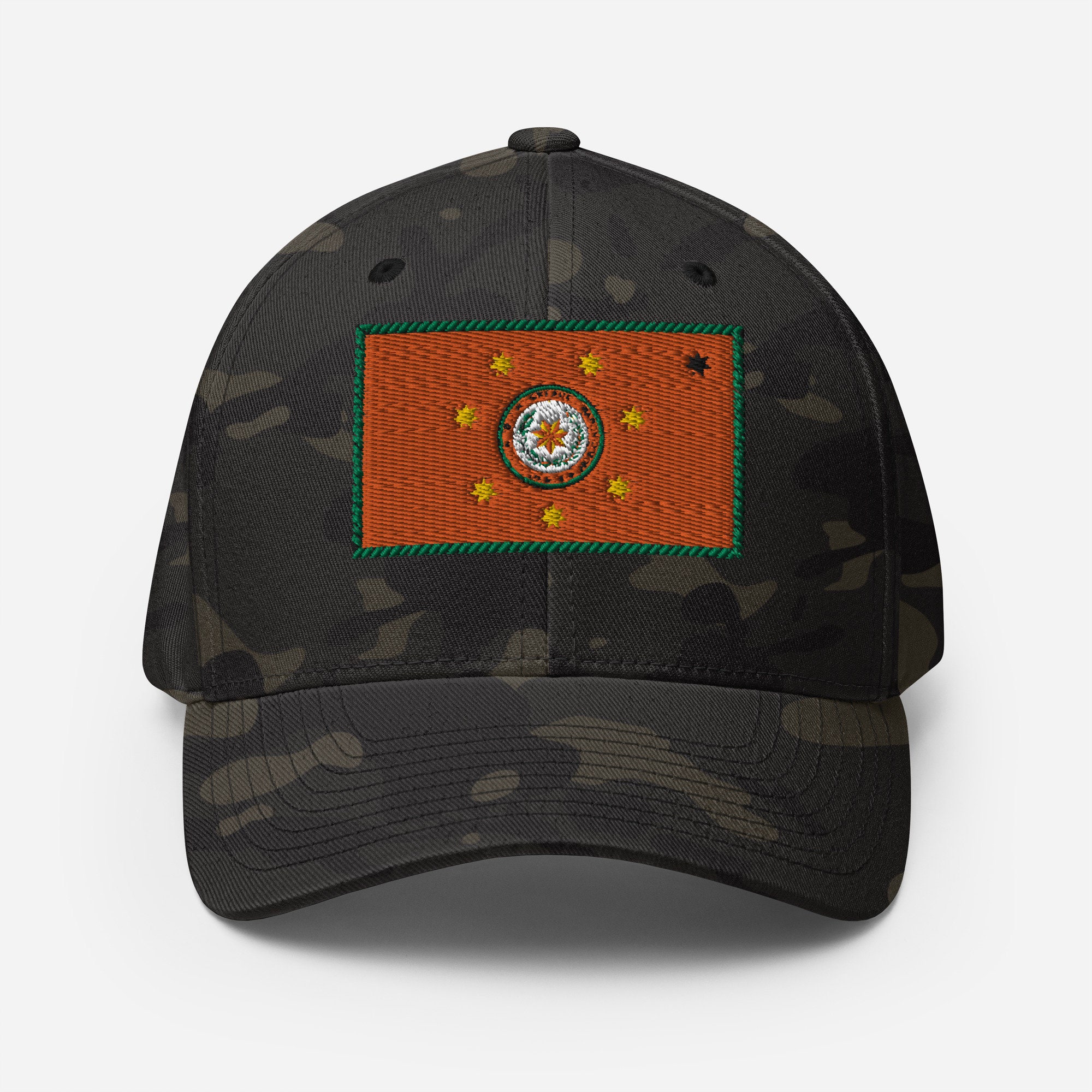 Cherokee Hat Cherokee Nation Flag Embroidered Flexfit Cap - Etsy