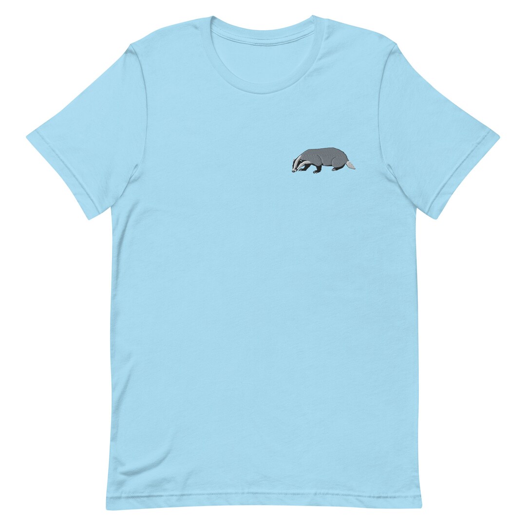Badger Shirt, Badger Animal Embroidered Crewneck Tshirt, Badger Gifts ...