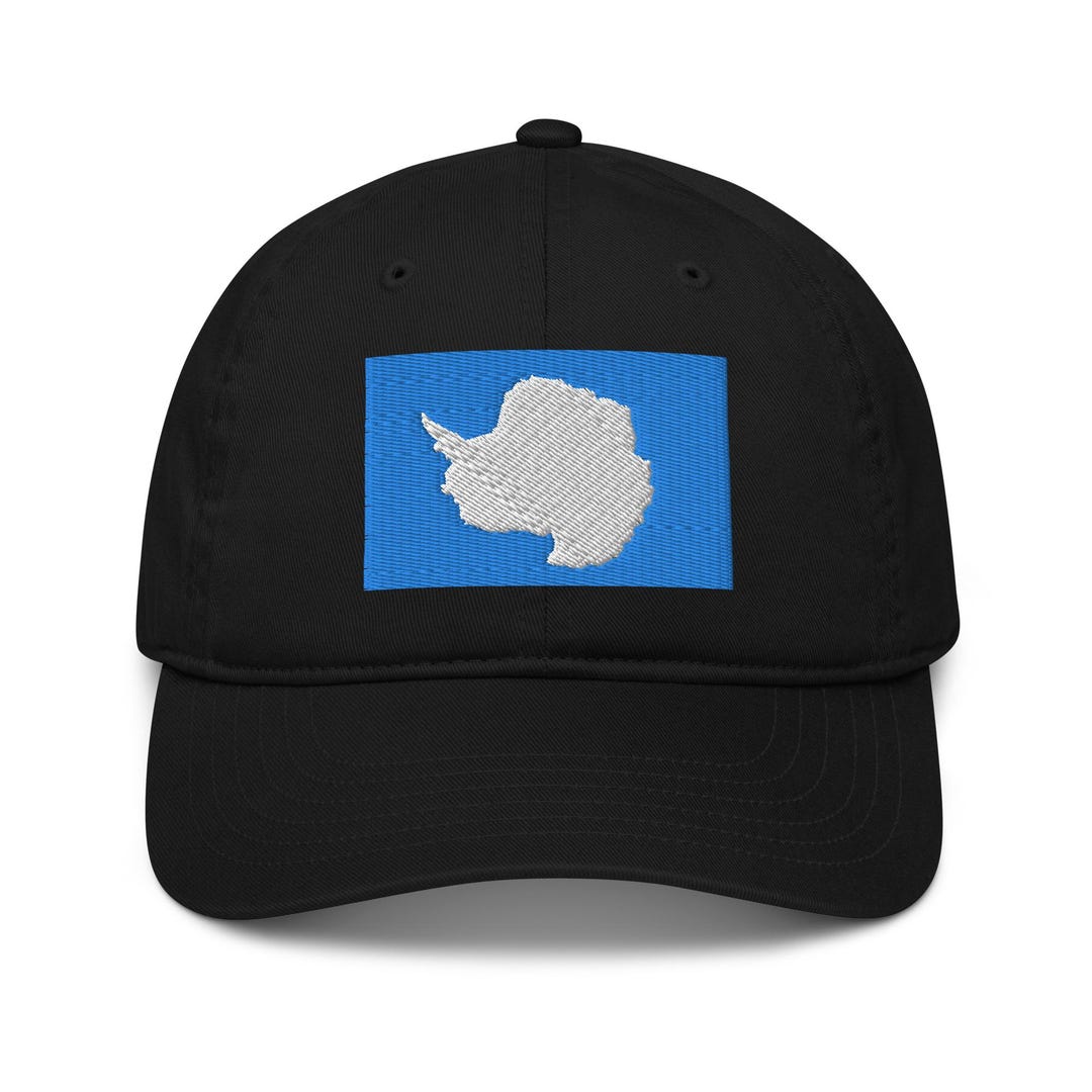 Antarctica Hat, Antarctic Flag Embroidered Organic Cap, Antarctica Gifts, South Pole, Antarctic ...