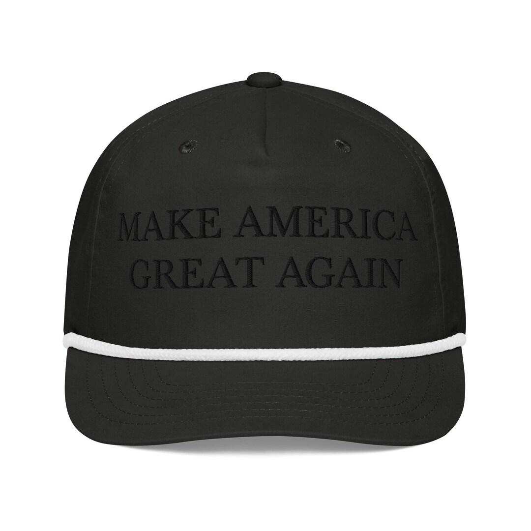 Blackout MAGA Hat, Make America Great Again Embroidered Classic Golf ...