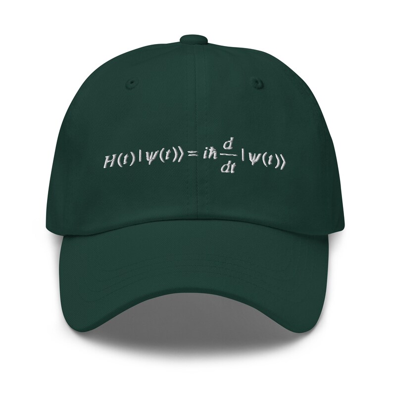 Schrödinger Equation Hat Math Equation Embroidered Baseball - Etsy