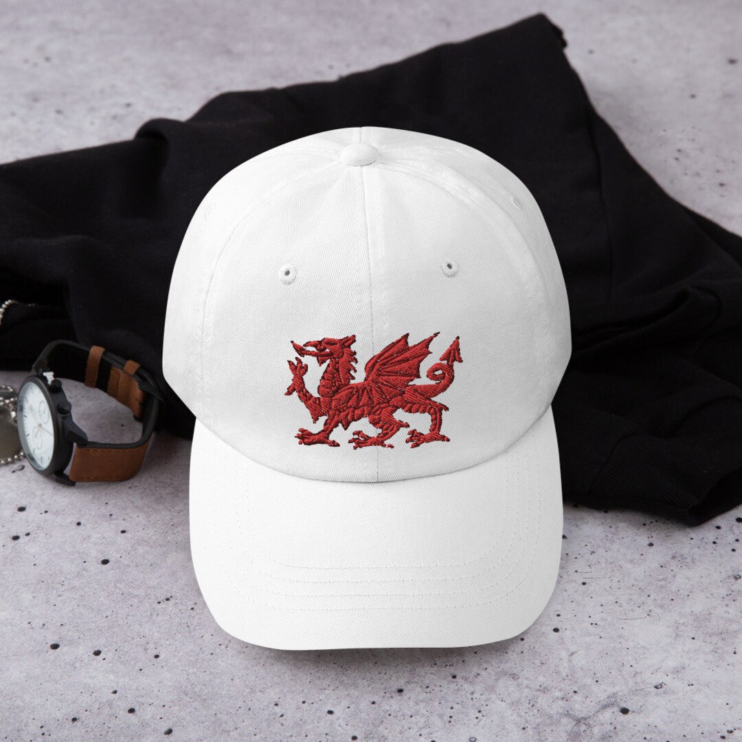 Welsh Dragon Hat, Wales Flag Red Dragon Embroidered Cap, Wales Hat ...