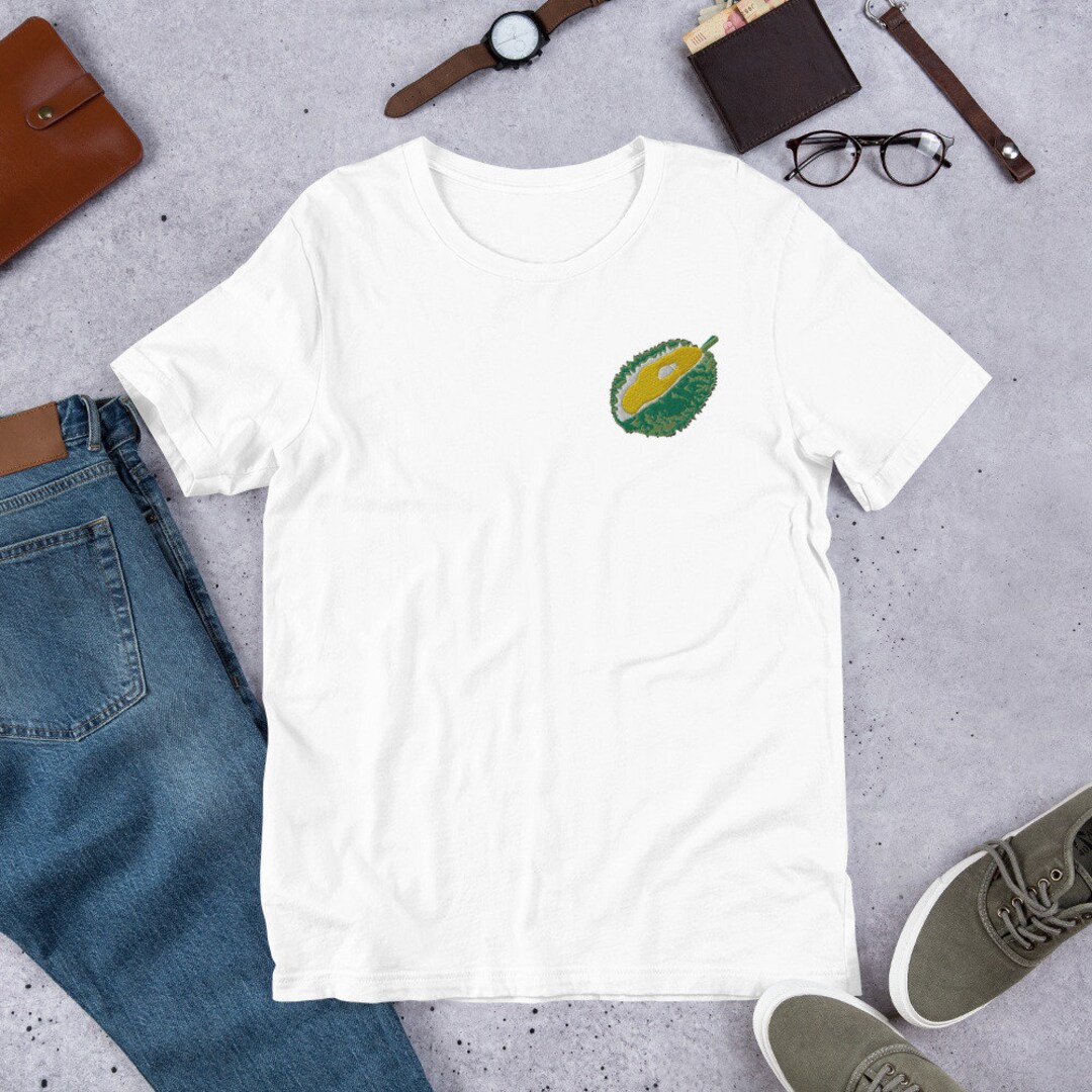 Durian Fruit Shirt Durian Fruit Embroidered Tshirt Durian - Etsy