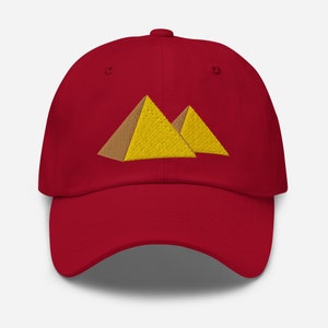 Great Pyramids Hat, Great Pyramids of Giza Embroidered Baseball Cap ...
