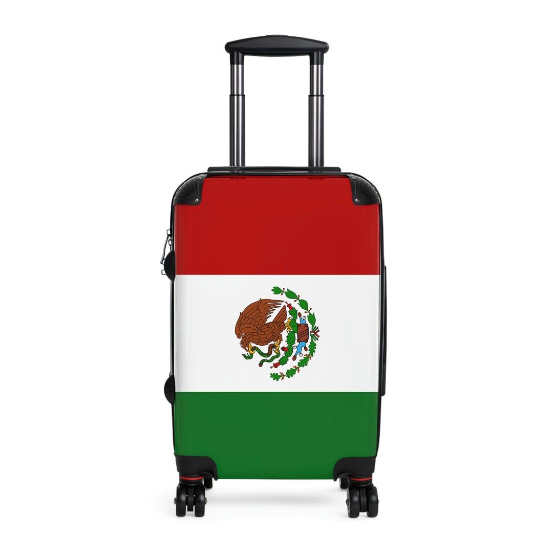 Mexico Flag Suitcase, Mexican Flag Travel Bag, Travel Accessories ...