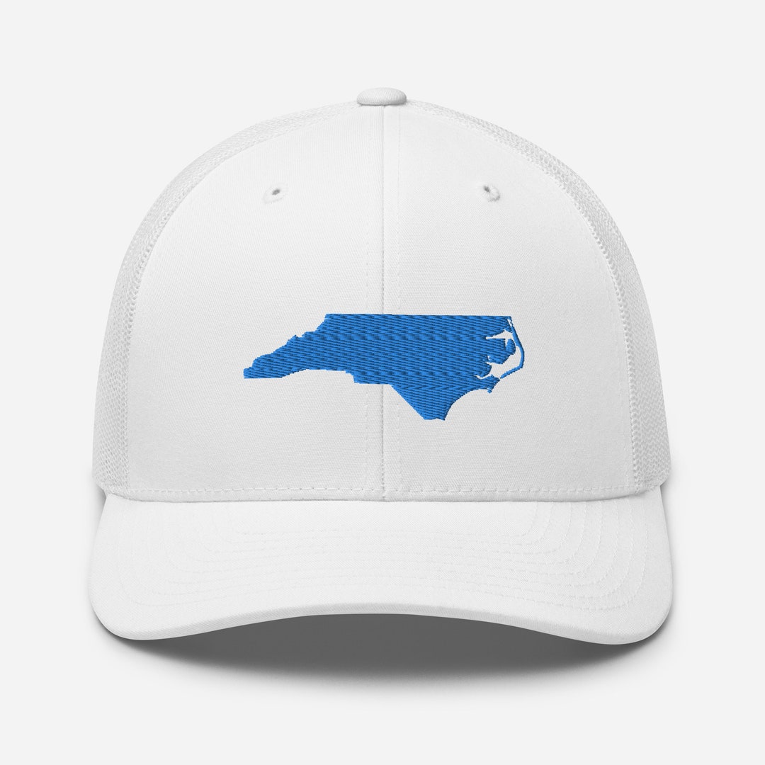 North Carolina State Outline Trucker Hat | North Carolina Hat | NC Hat ...