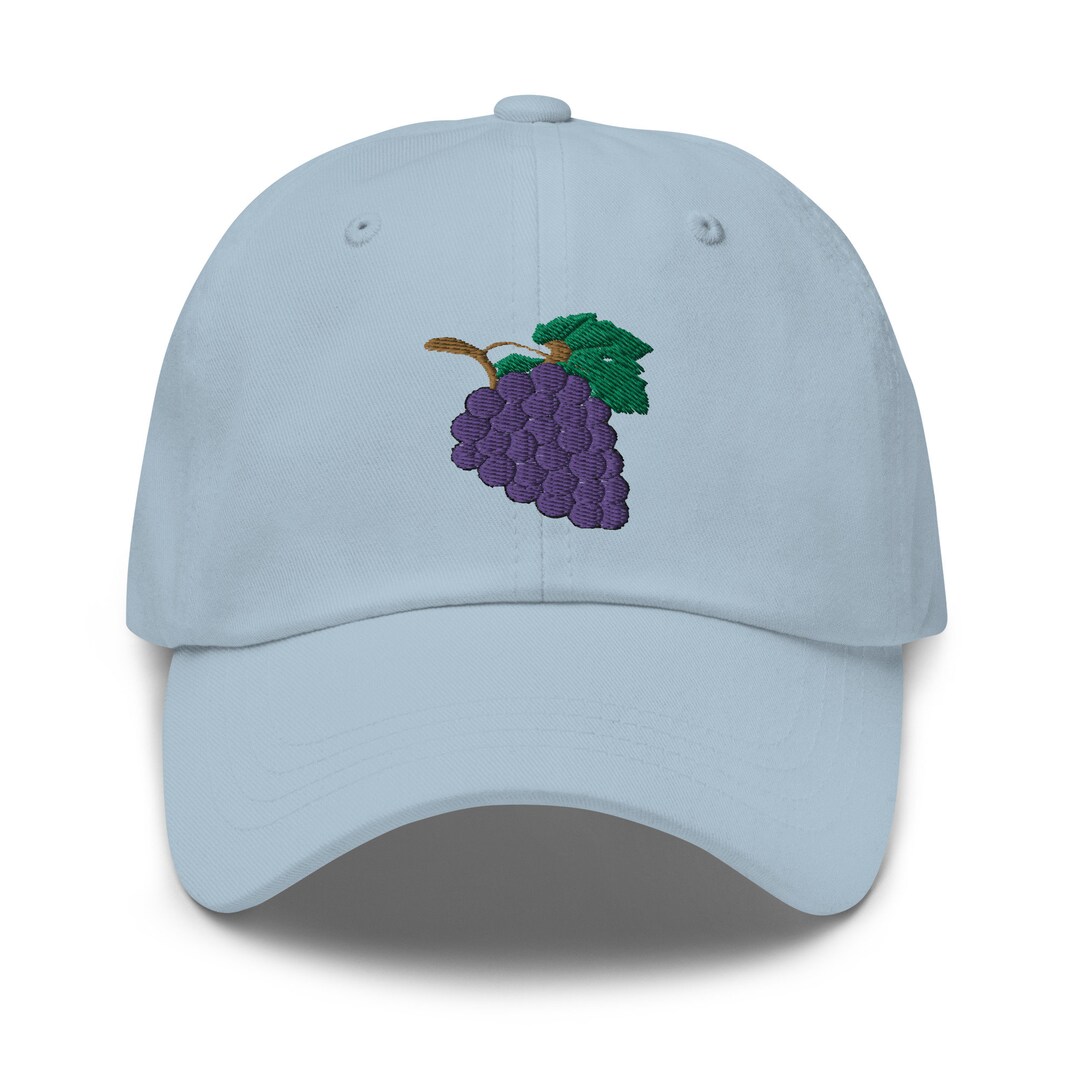 Grapes Hat, Grate Vine Embroidered Baseball Cap, Fruit Lover Gift ...