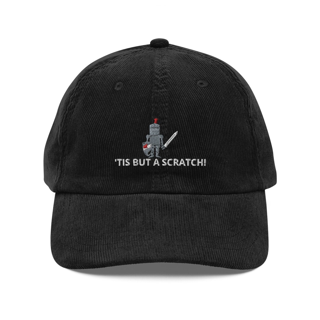 Tis but a Scratch, Black Knight Monty Python Inspired Hat, Embroidered ...