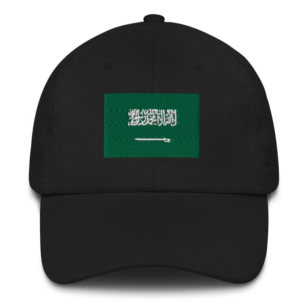 Saudi Arabia Hat, Saudi Arabian Flag Embroidered Adjustable Dad Cap ...