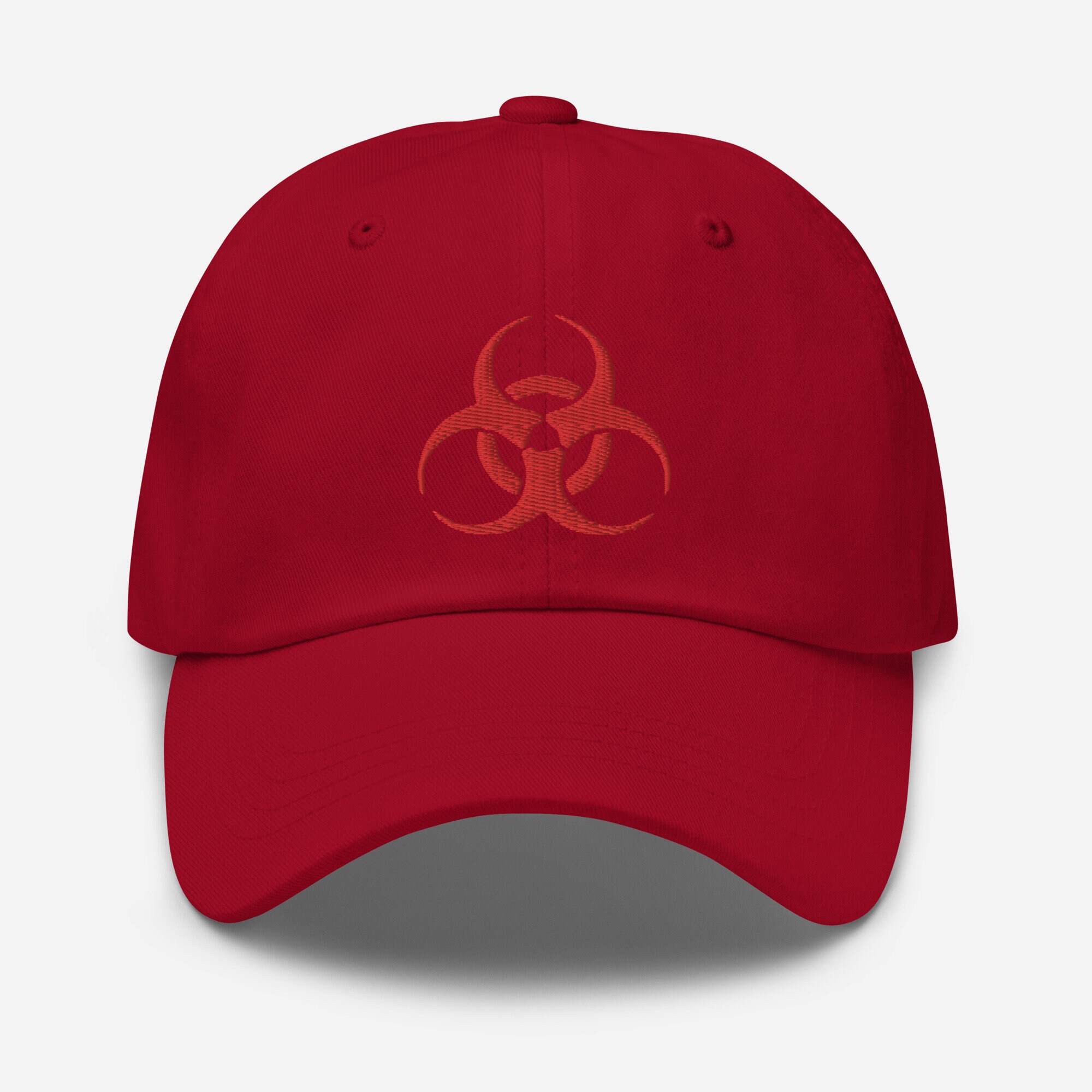 Biohazard Hat Biohazard Symbol Embroidered Baseball Cap - Etsy