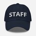 Staff Hat Worker Boss Manager Employee Costume Embroidered Cap Staff ...