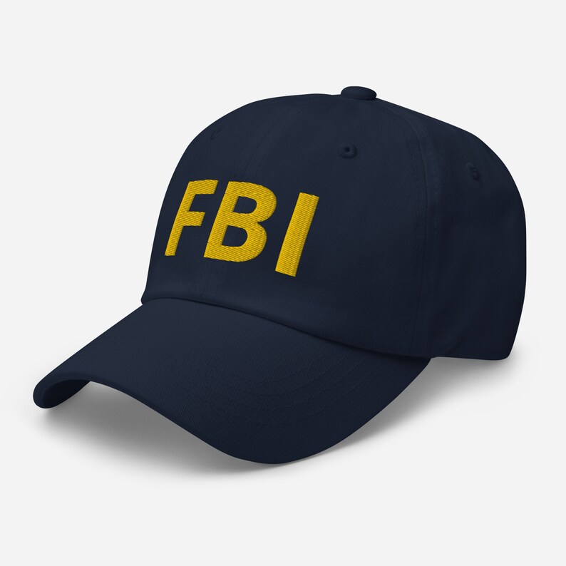 FBI Hat FBI Embroidered Baseball Cap Federal Bureau of - Etsy