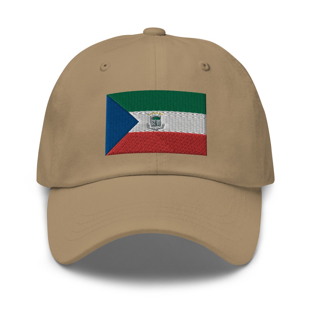 Equatorial Guinea Hat, Equatorial Guinea Flag Embroidered Baseball Cap, Africa Hat, Guinean ...