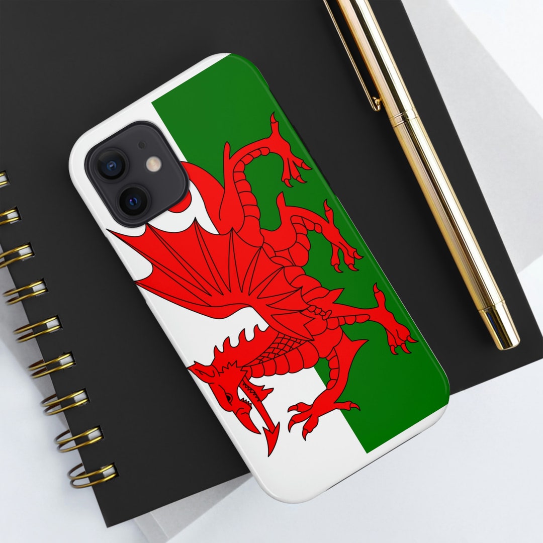Welsh Flag Phone Case, iPhone Case, Samsung Case, 25 Sizes, Wales Flag ...