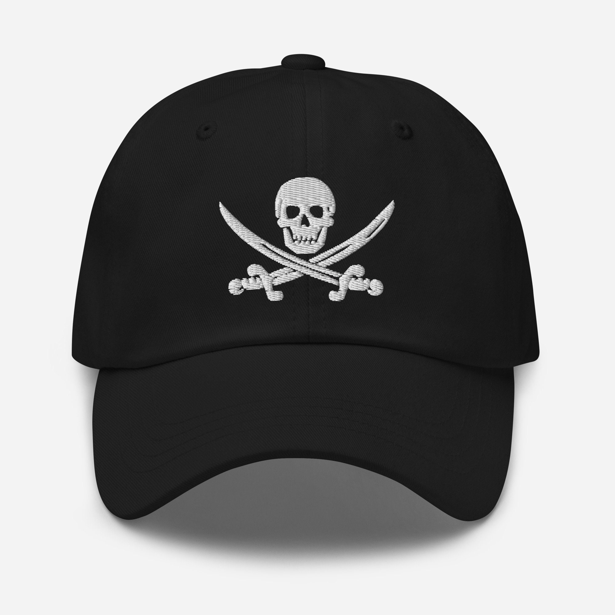 Pirate Hat, Pirate Flag Embroidered Baseball Cap, Blackbeard Hat, Jolly ...