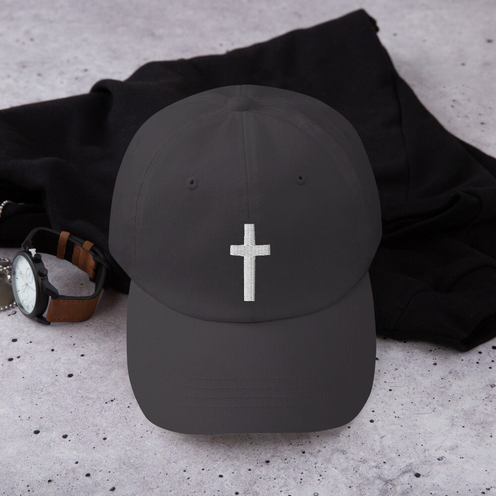 Christian Cross Embroidered Hat, Christianity Jesus Sacred Cross Ball ...