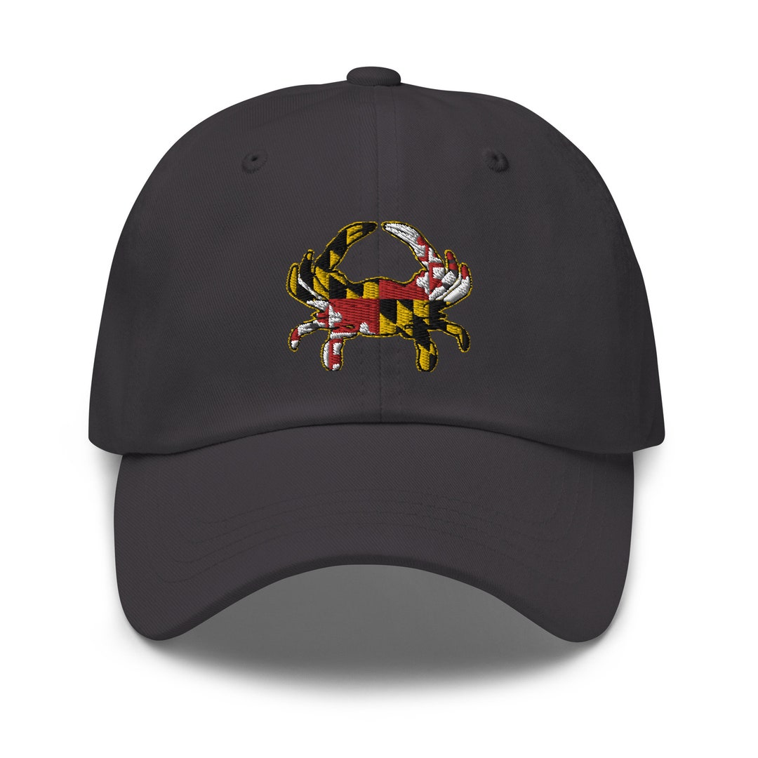 Maryland Flag Crab Hat, Maryland Blue Crab State Flag Embroidered ...