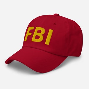 FBI Embroidered Hat | FBI Baseball Cap | FBI Gifts | Special Agent Hat ...