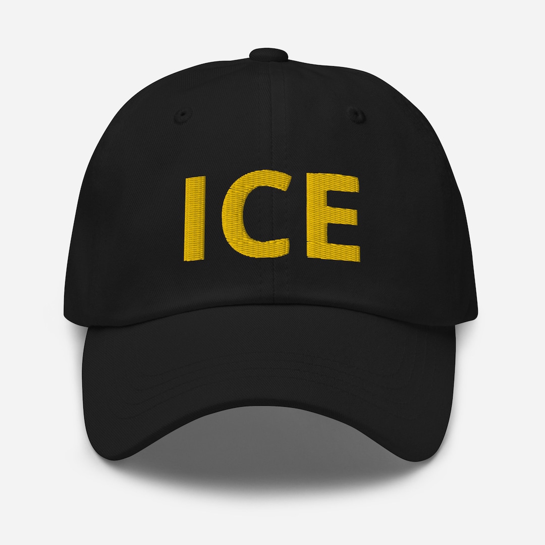 Ice Hat, US Immigration and Customs Enforcement Agency Embroidered Cap ...