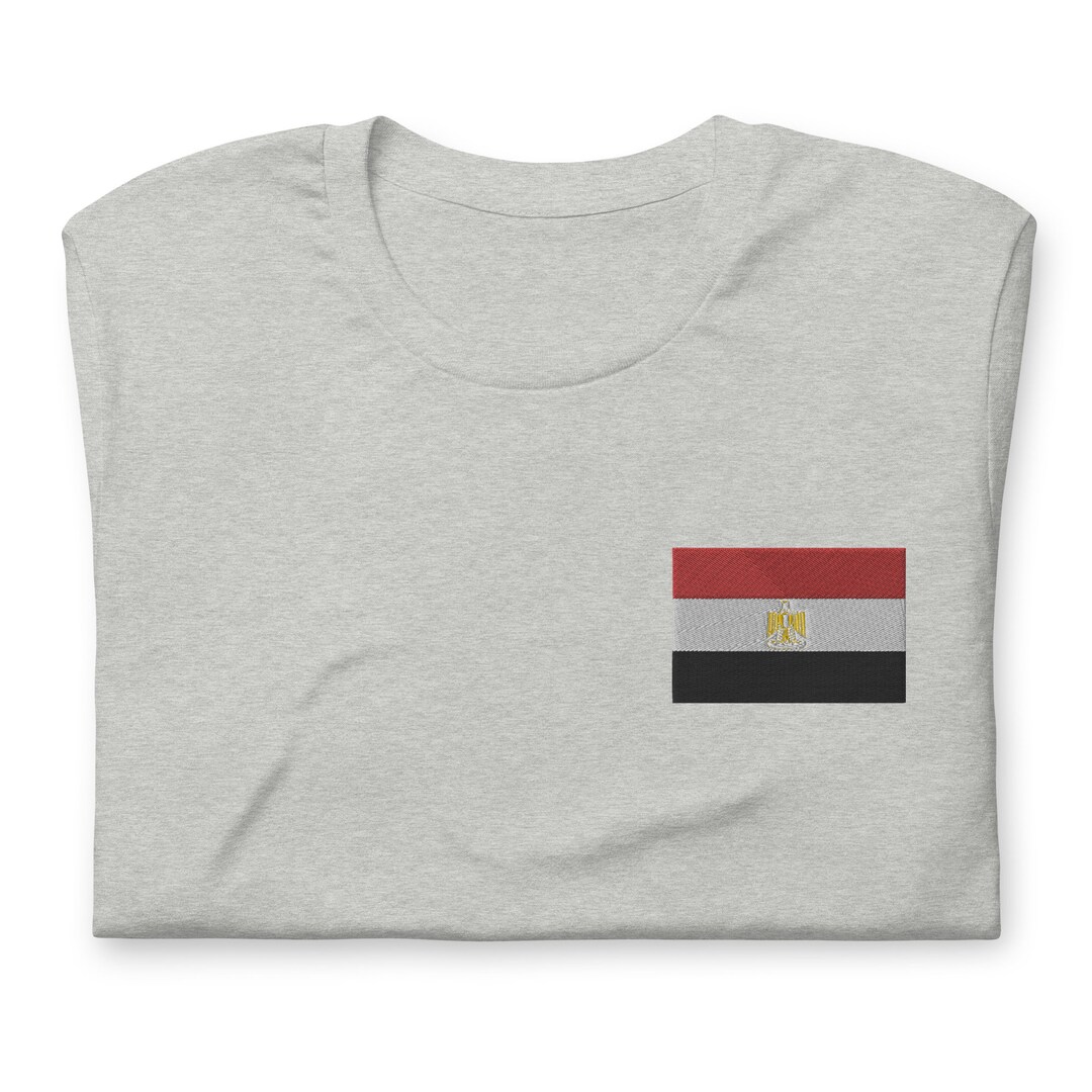 Egypt Shirt, Egyptian Flag Embroidered Tshirt, Egypt Gifts, Cairo, Egyptian American Gift, Great ...