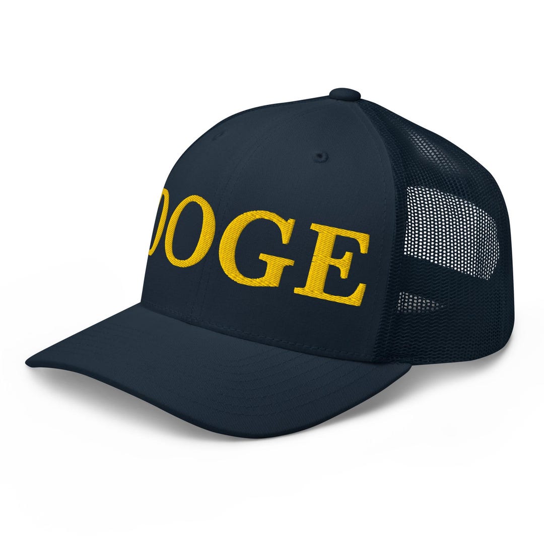 DOGE Hat, Department of Government Efficiency Embroidered Mesh Back ...