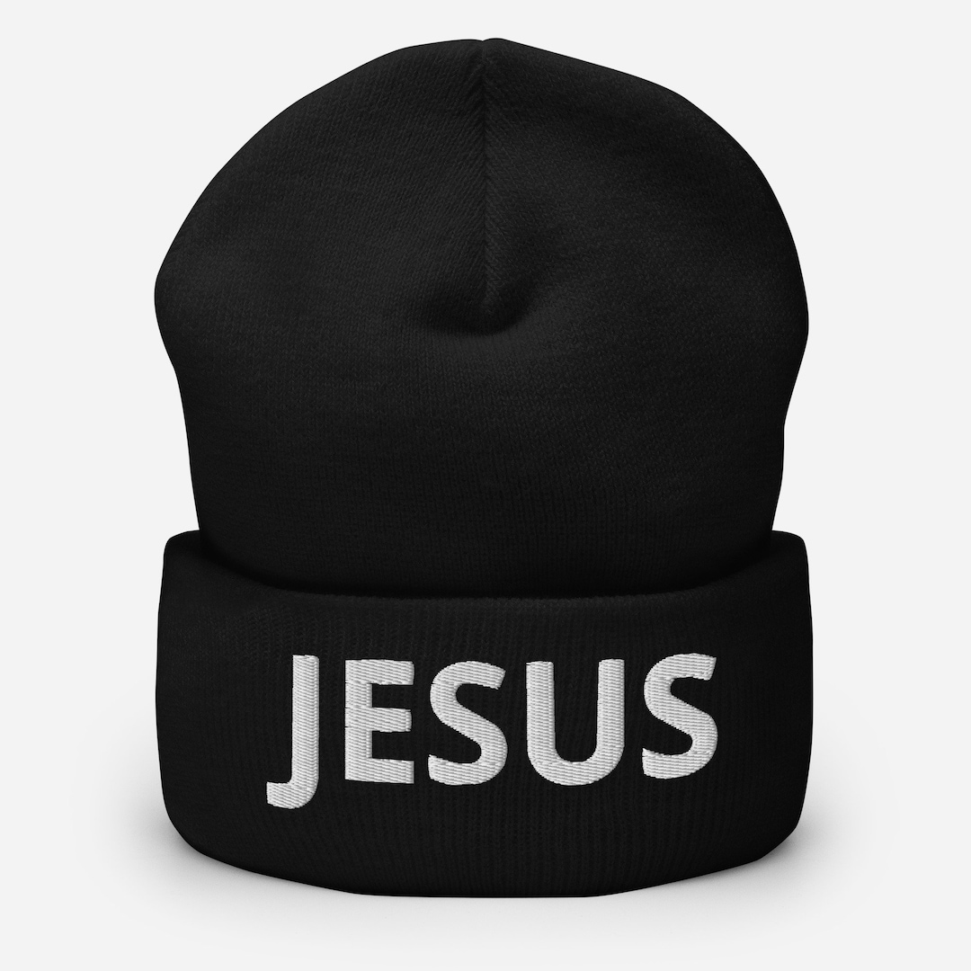 Jesus Beanie, Jesus Embroidered Winter Hat, Jesus Hat, Jesus Gifts, God ...