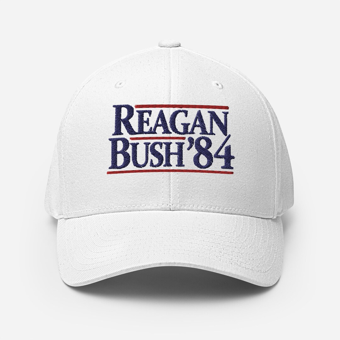 Reagan Bush 84 Hat, Vintage Ronald Reagan George HW Bush 1984 Election ...