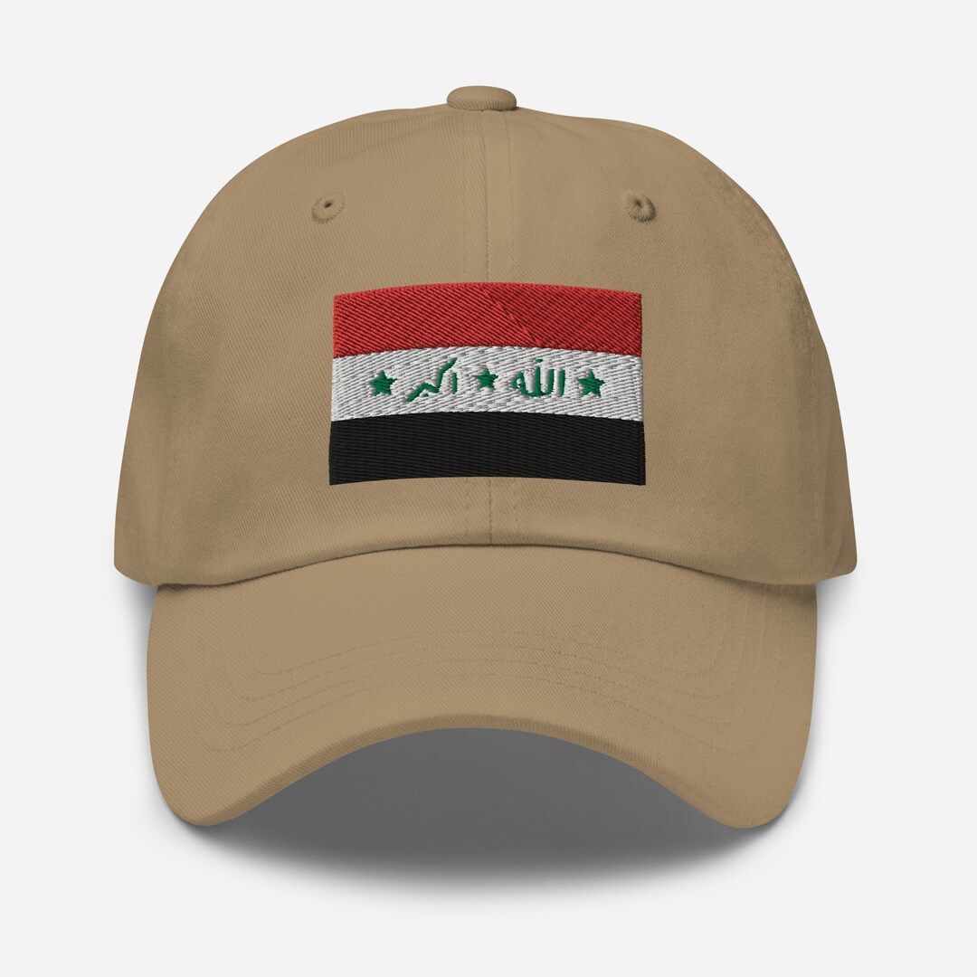 Iraq Flag Hat, Iraqi Flag Embroidered Cap, Iraq Gifts, Iraqi Gifts ...