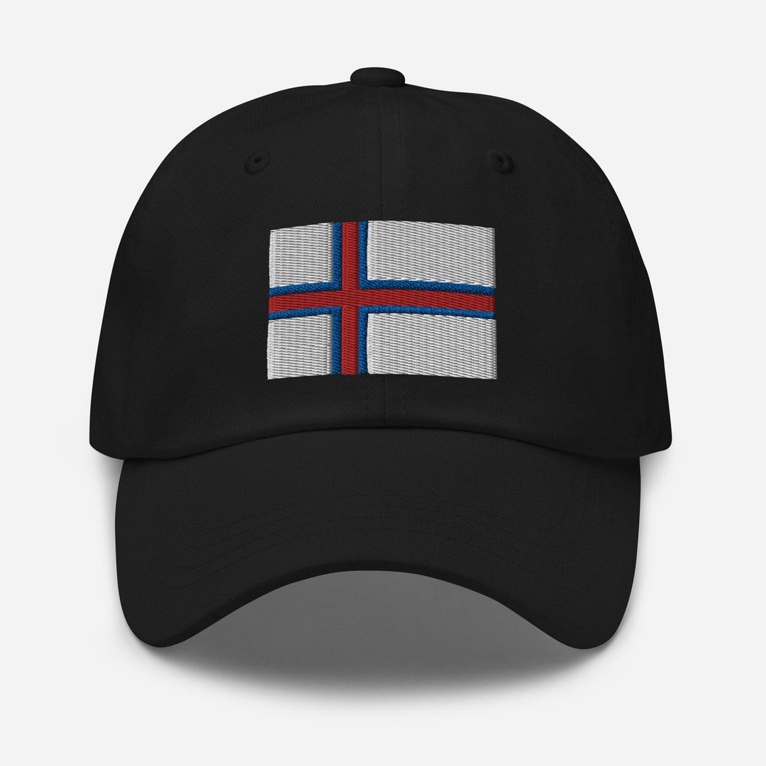 Faroe Islands Flag Embroidered Hat, Faroe Islands Gift, Faroe Islands Gift, Danish Flag Hat ...