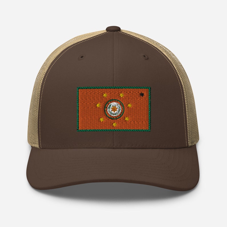 Cherokee Hat Cherokee Nation Flag Embroidered Trucker Cap - Etsy